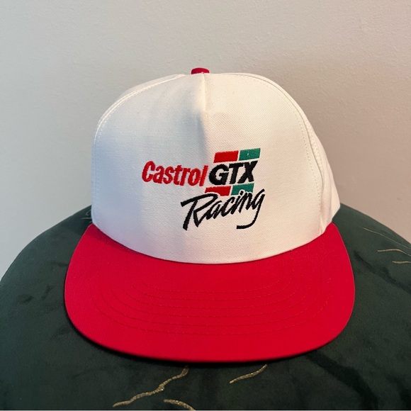Nomad | Accessories | Vintage Castrol Gtx Racing Hat White Snapback Hat ...